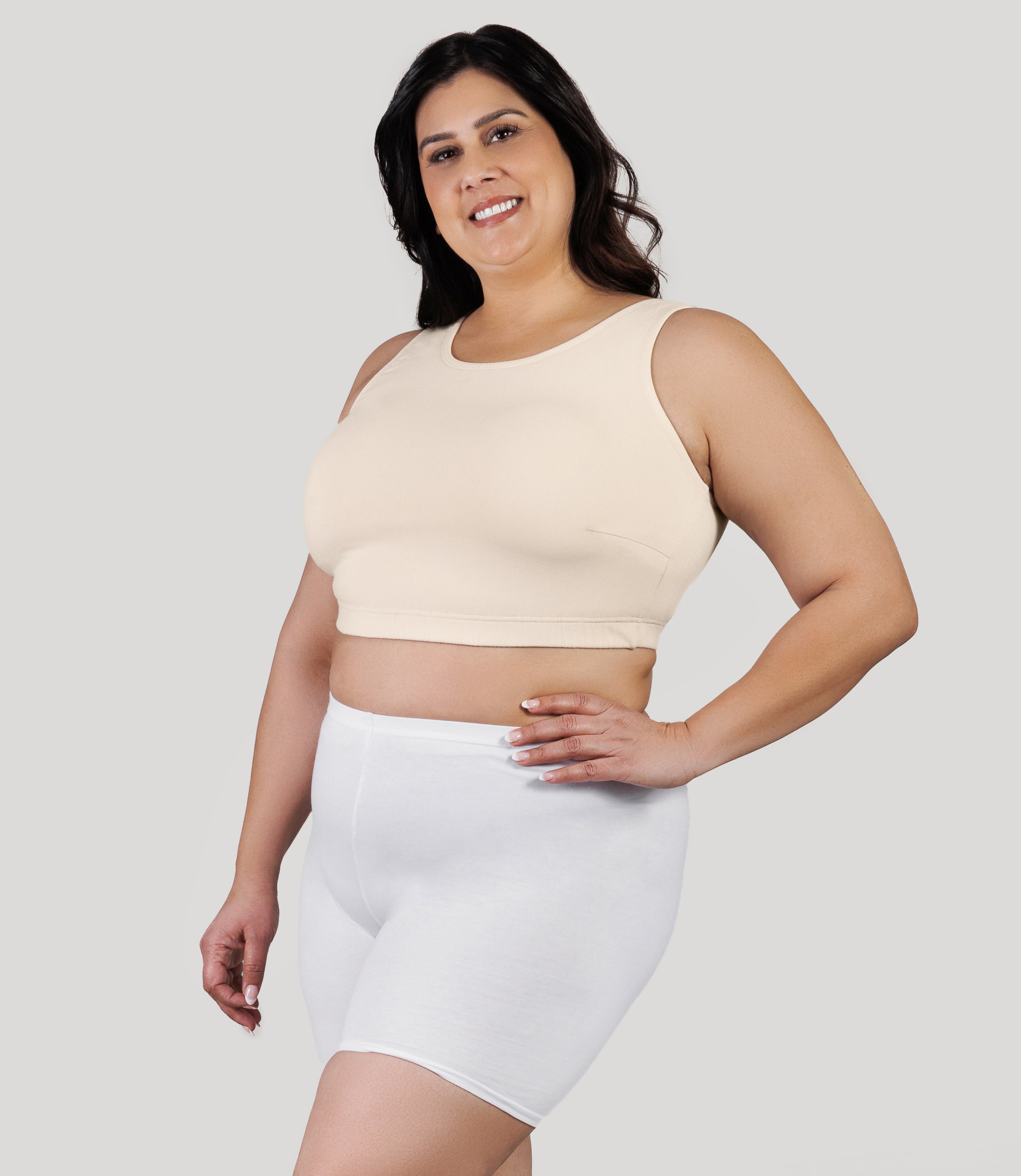 Stretch Naturals Full Fit Scoop Neck Bra Basic Colors | JunoActive Plus ...